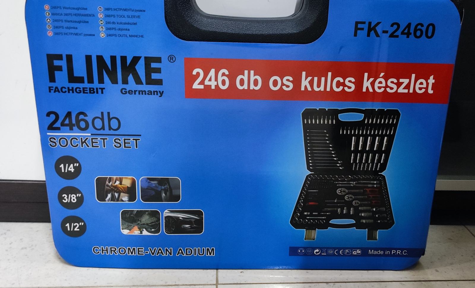 set alata (246kom)ključevi,gedore,nastavci,račne...