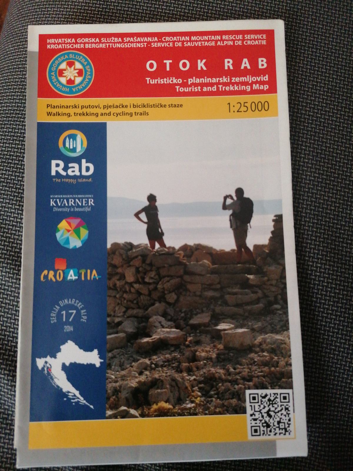 Planinarske karte Otok Rab i Otok Lošinj