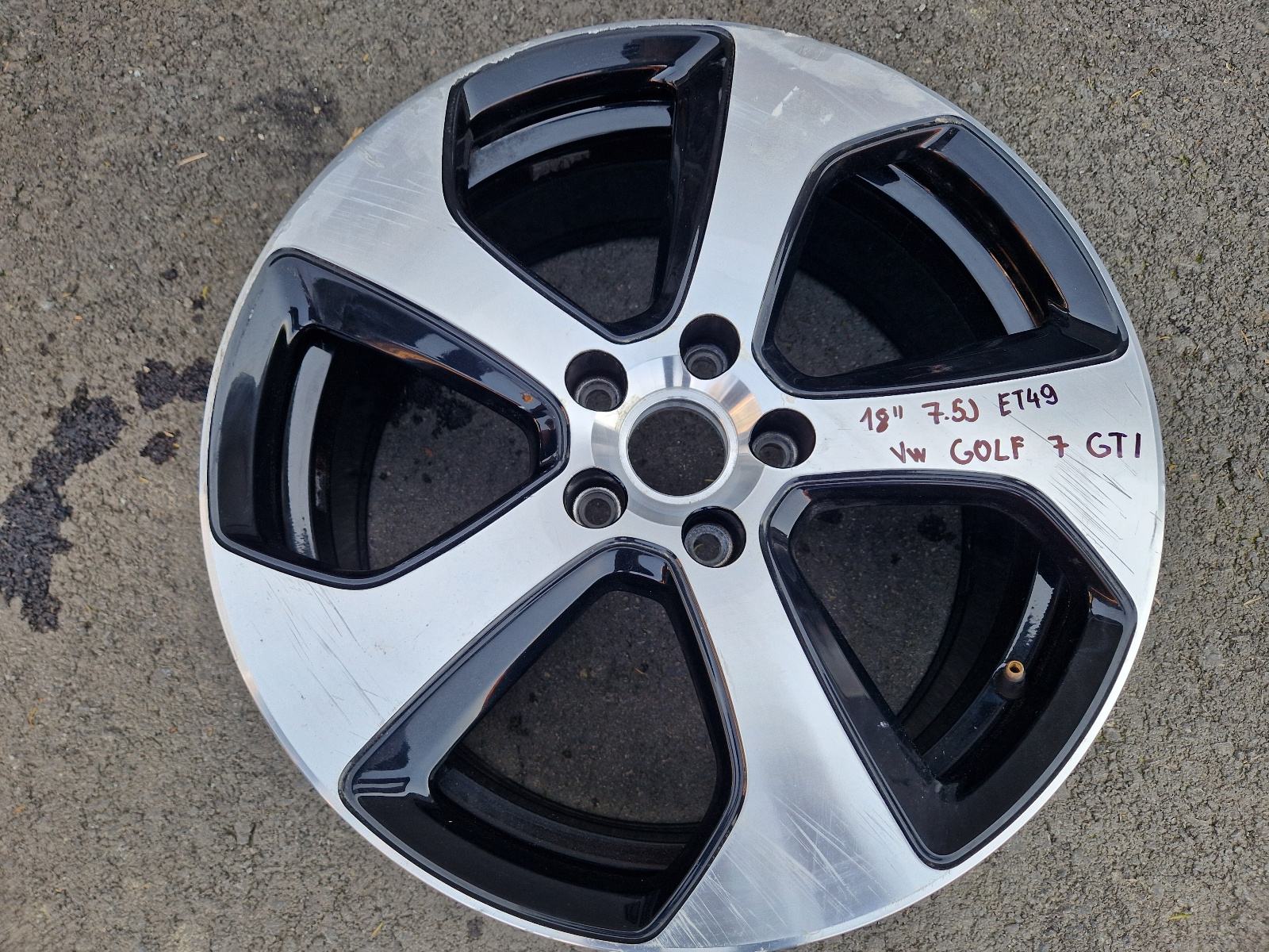 Alu felge 18 rupe 5x112, 1 kom. (OEM Vw G7 GTI)
