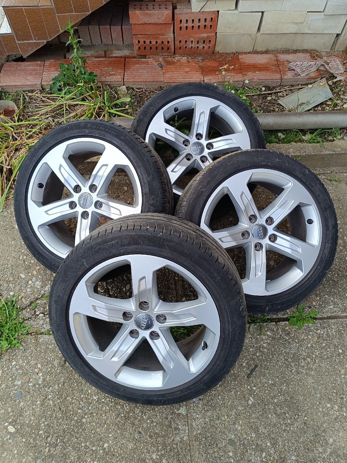 AUDI FELGE ORGINAL 17 5x112 4KOM sa gumama, 400eura SET