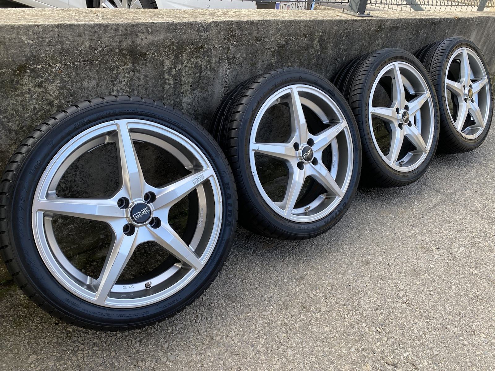 OZ Alu felge 18 rupe 4x100, 4 kom.