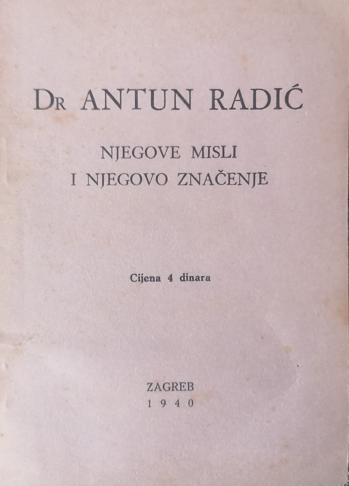 Dr. Antun Radić