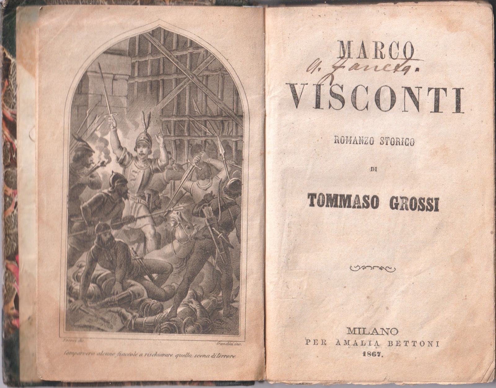 MARCO VISCONTI, Romanzo Storico Grossi
