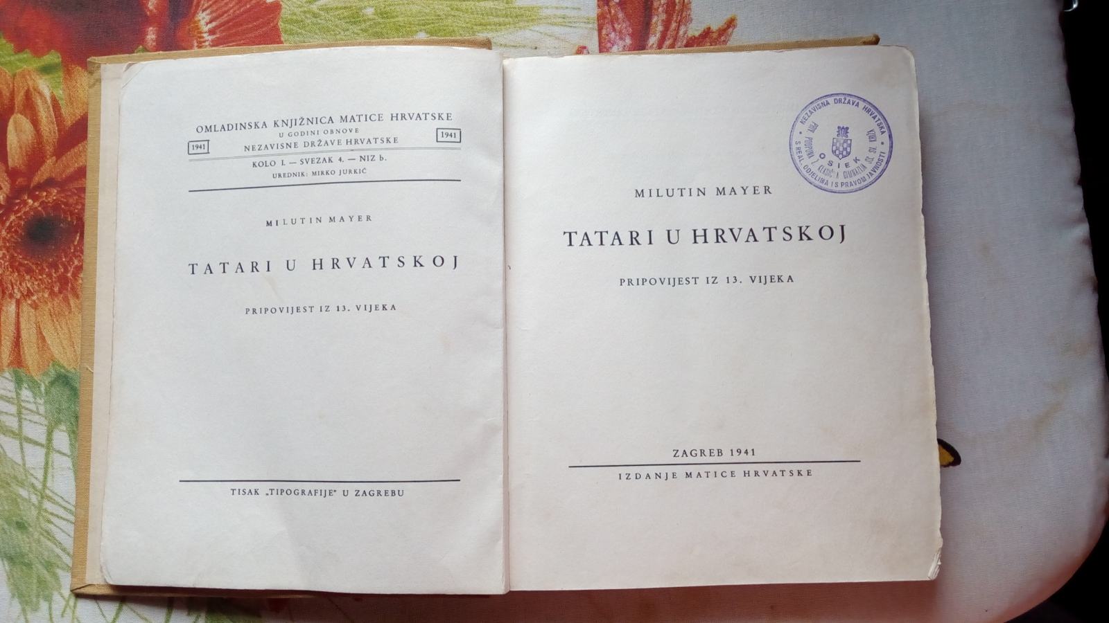 MILUTIN MAYER TATARI U HRVATSKOJ