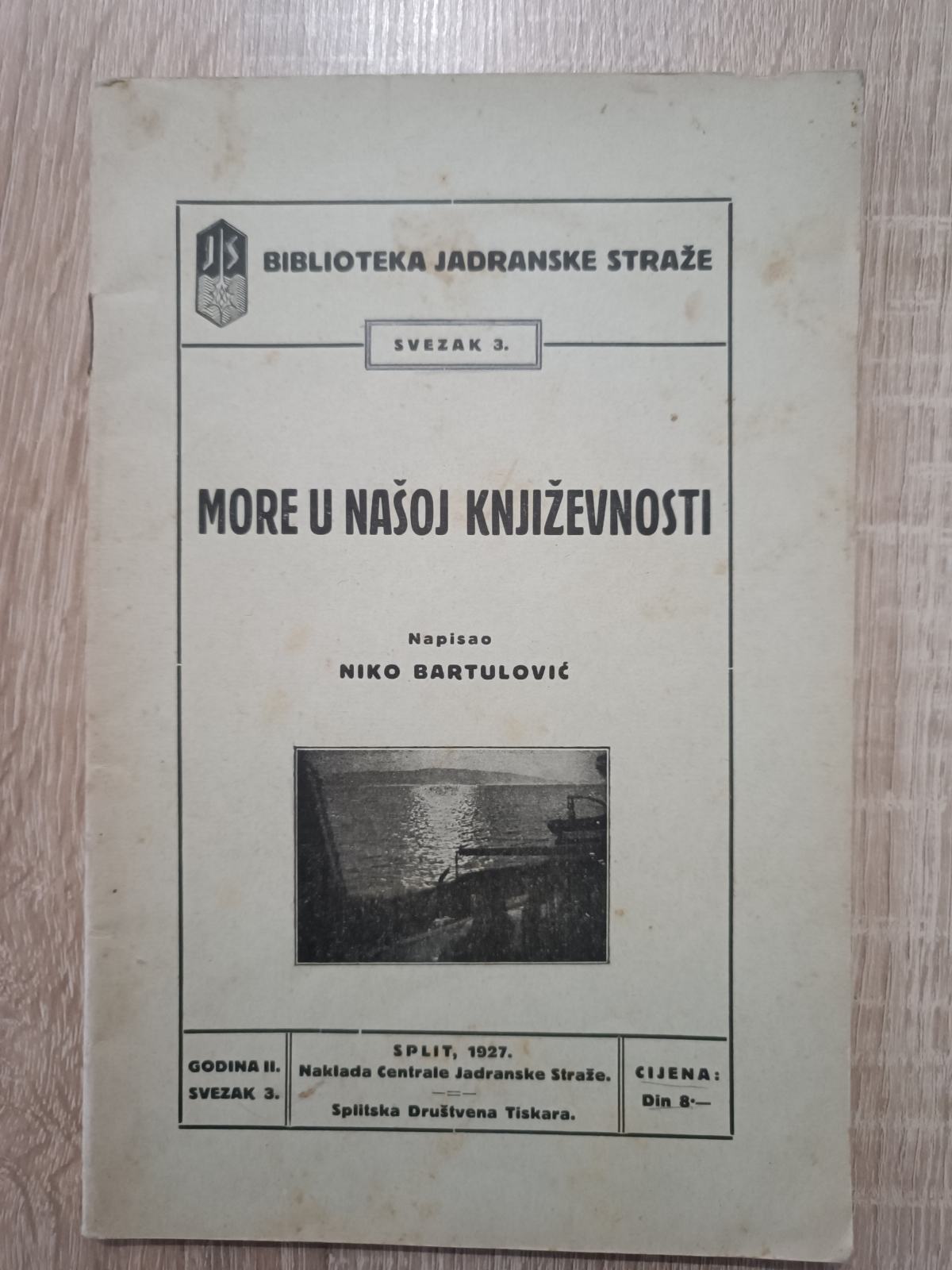 Niko Bartulović: More u našoj književnosti