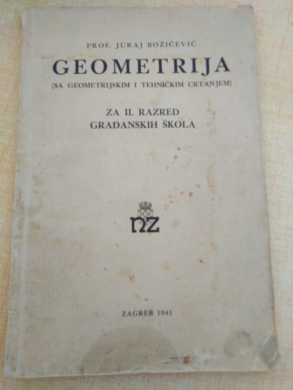 Prof. JURAJ BOŽIČEVIĆ, GEOMETRIJA