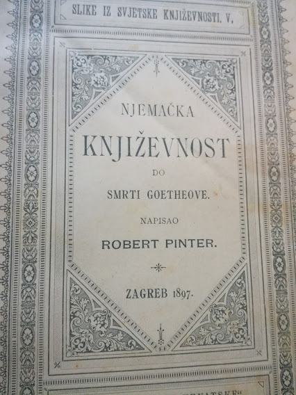 Robert Pinter - Njemačka književnost do smrti Goetheove