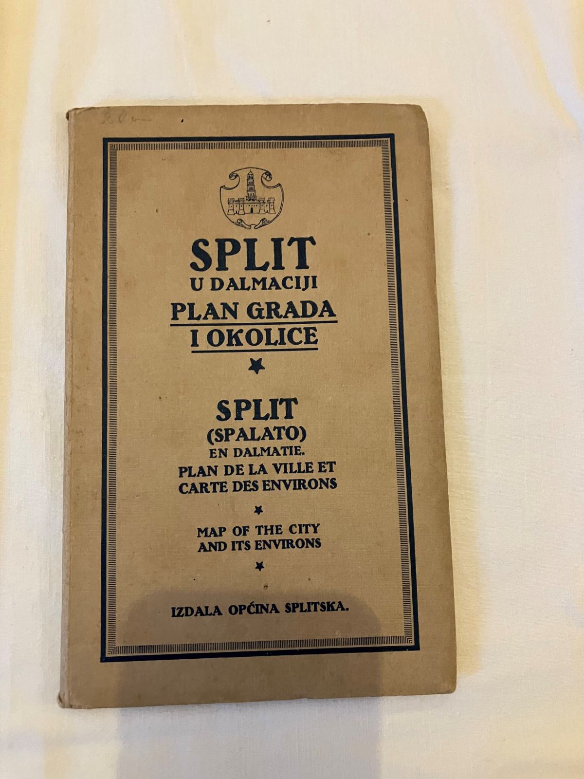 Split u Dalmaciji Plan grada i okolice