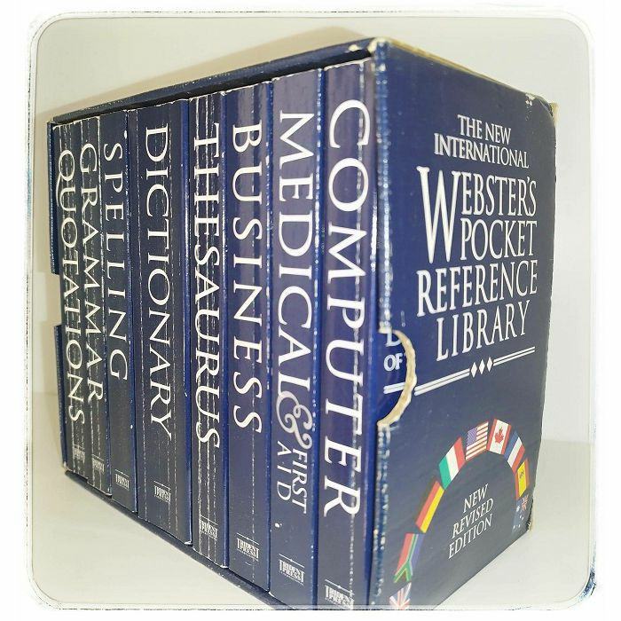 TheNew International Websters Pocket Reference Library 8 Book Box Set