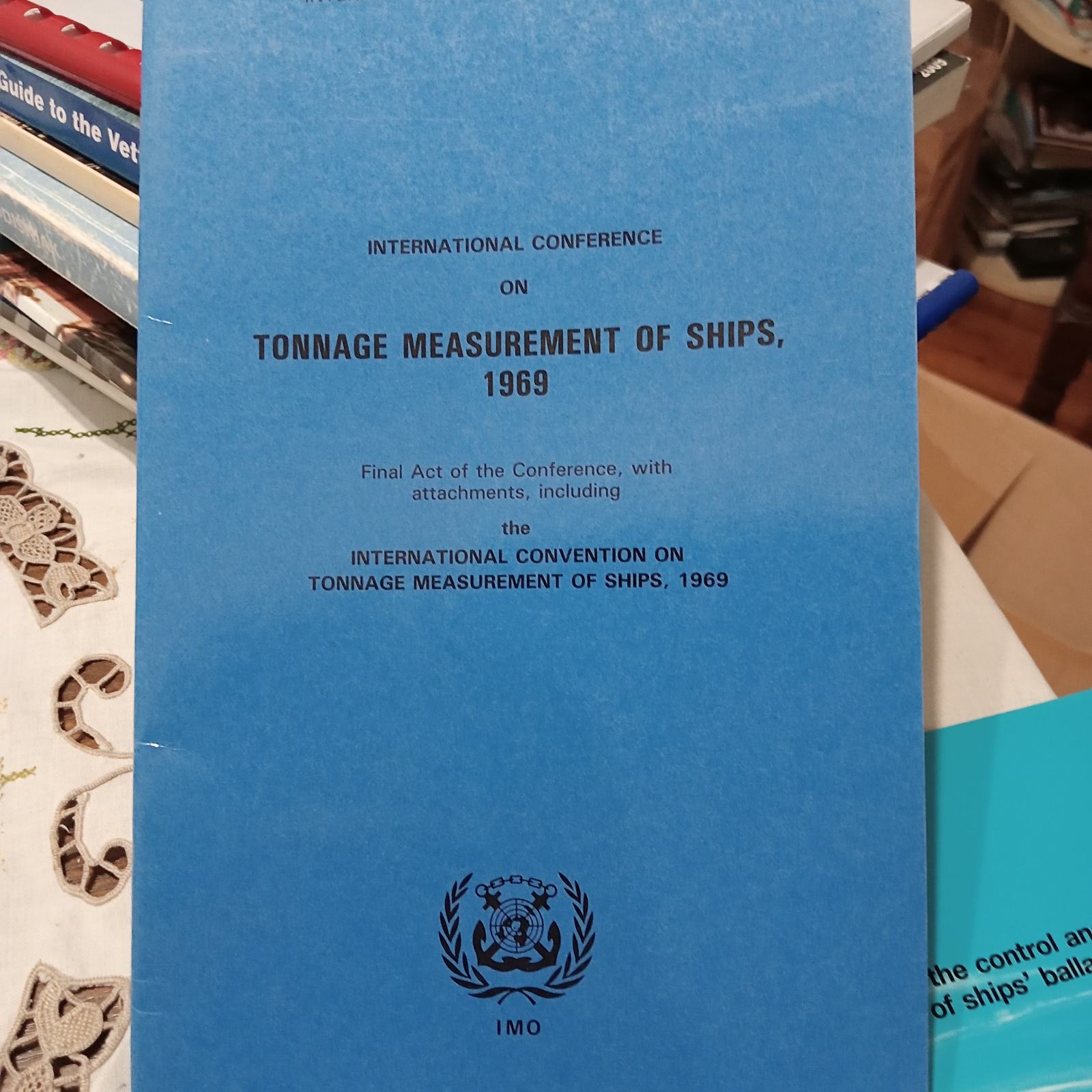 Tonnage Measurement of Ships, 1969.