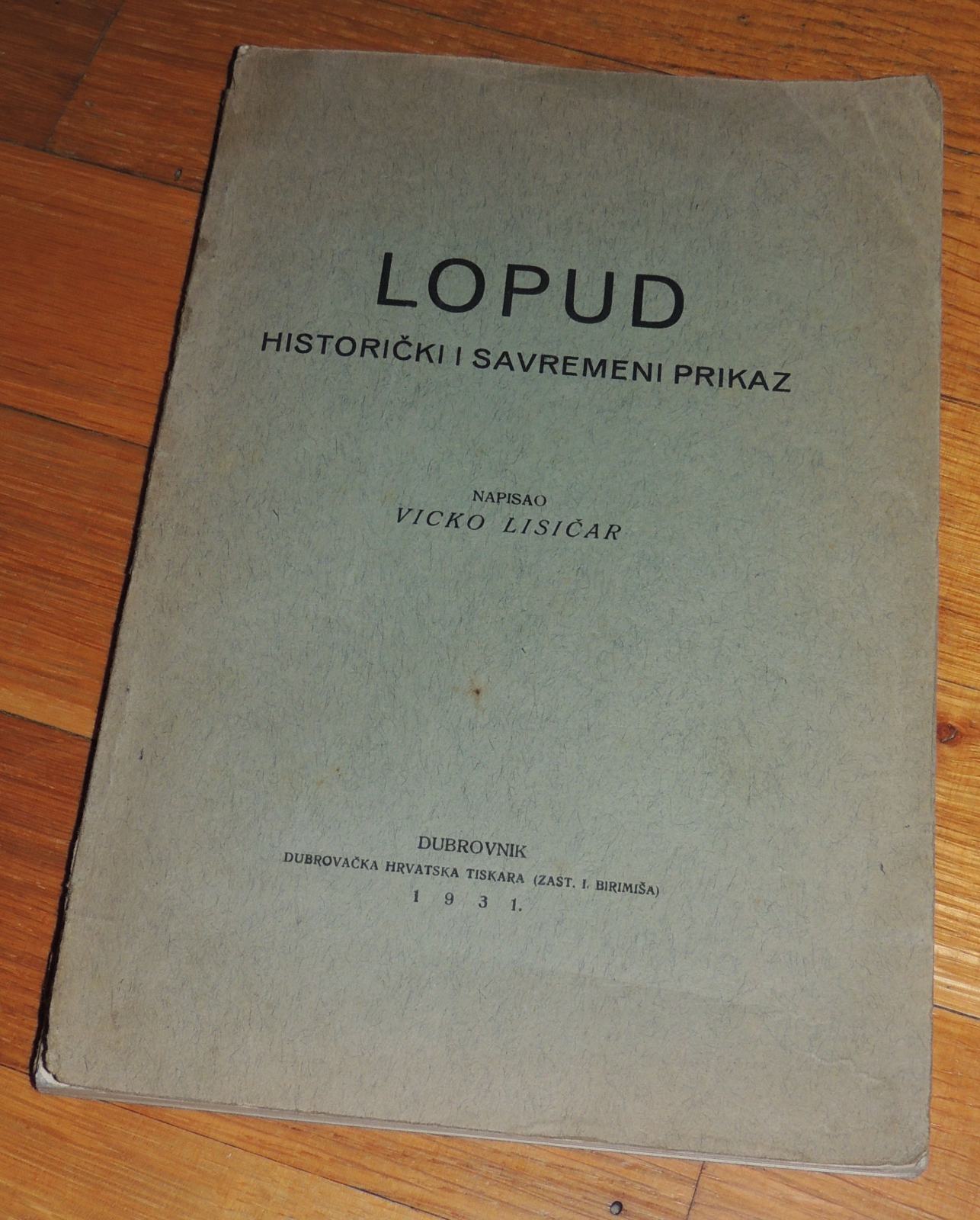 Vicko Lisičar Lopud Dubrovnik 1931