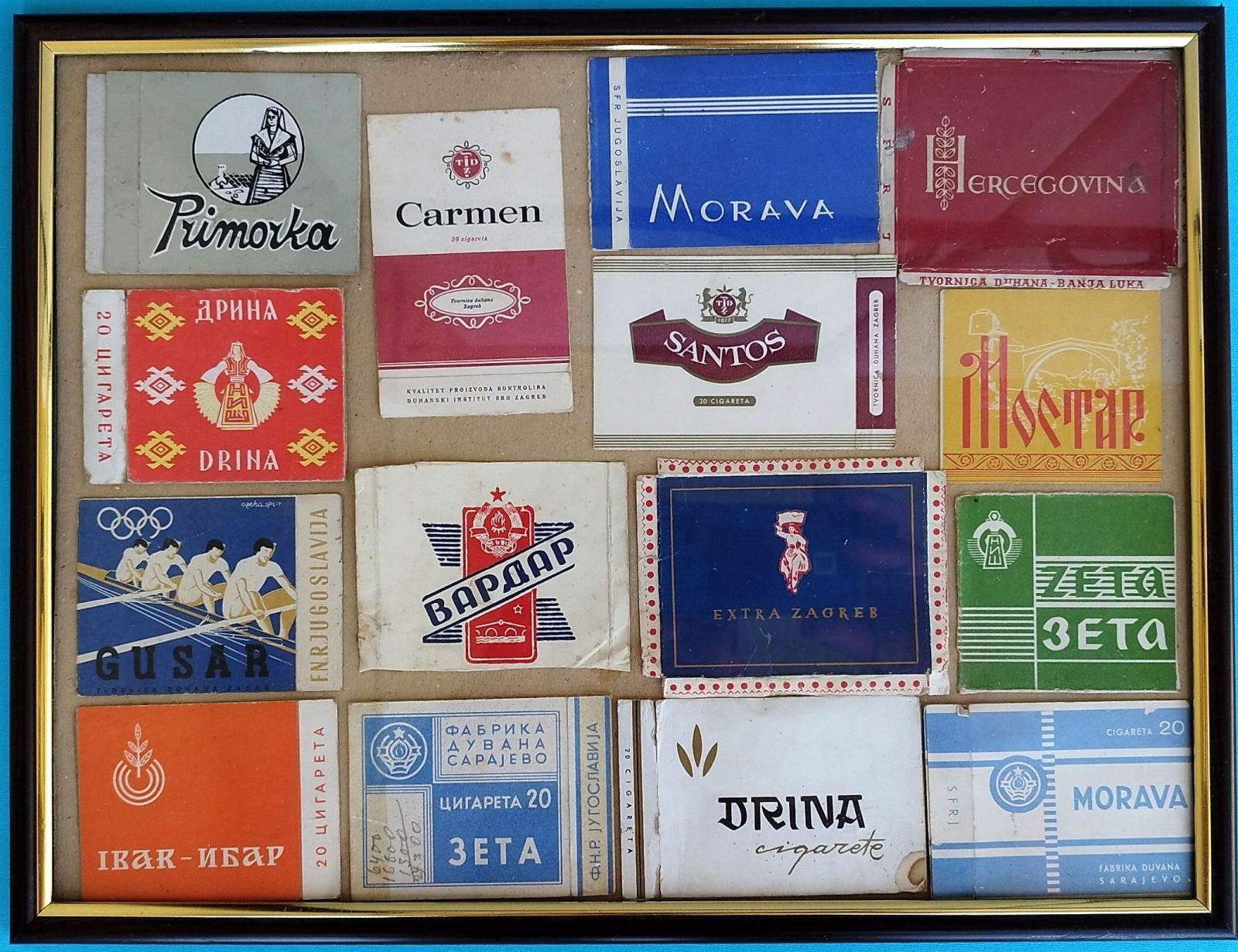 15. STARIH KUTIJA CIGARETA (ex Jugoslavija) Primorka Gusar Carmen ...