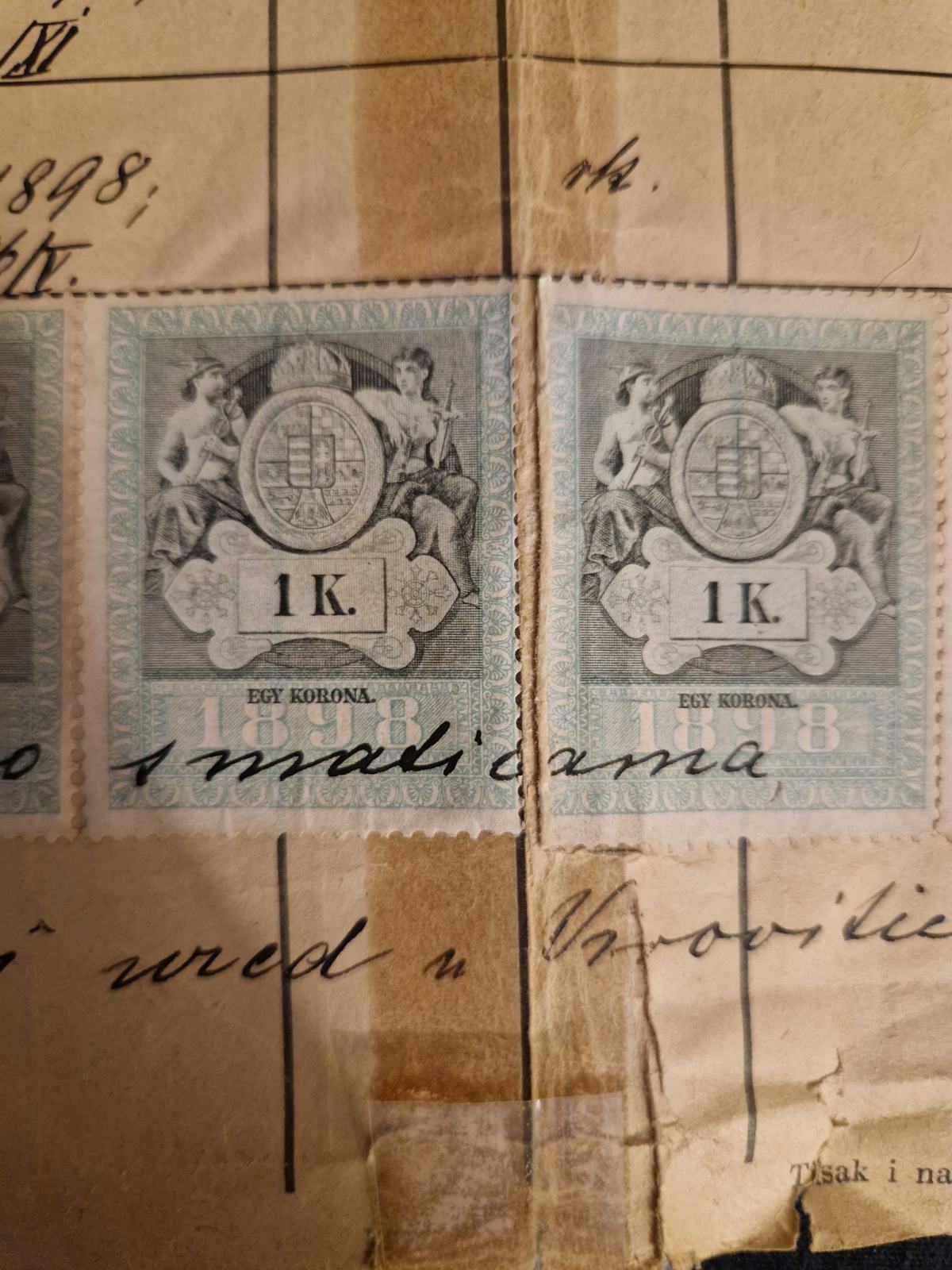 Austrougarski biljeg iz 1898.god.