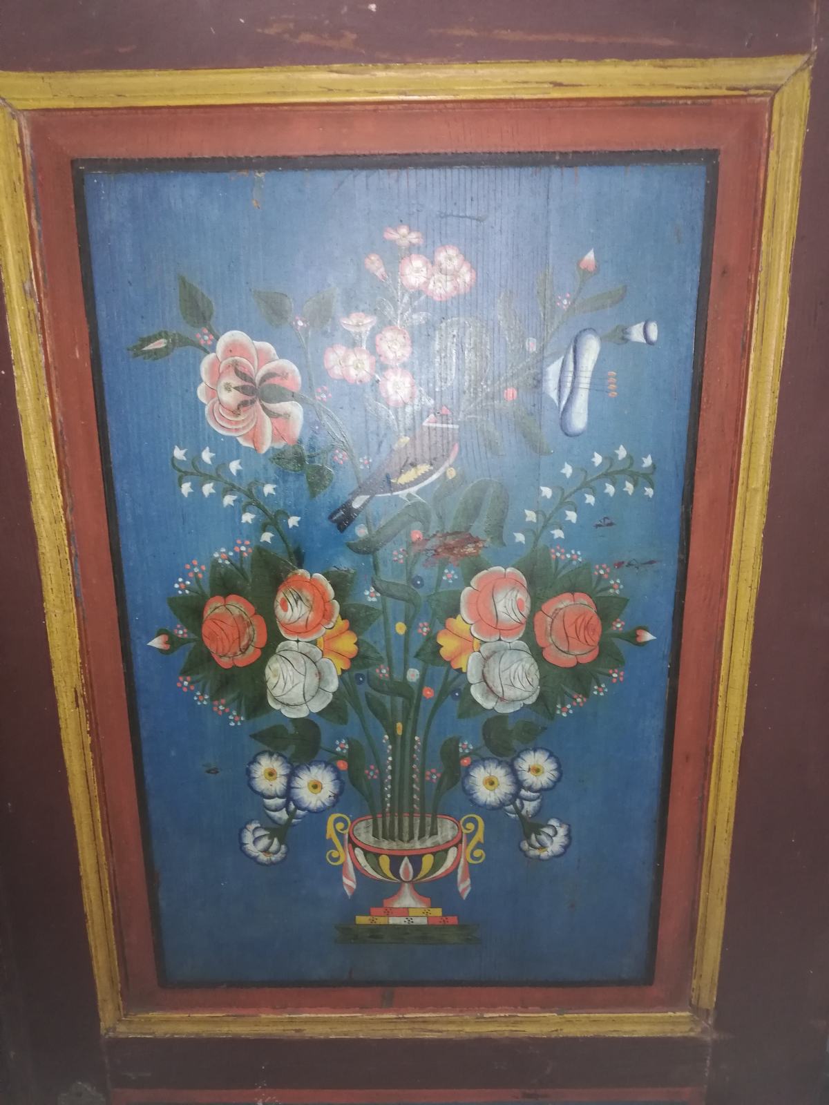 DVA STARA KRILA OD ORMARA IZ 1910 g. - RUČNO OSLIKANA