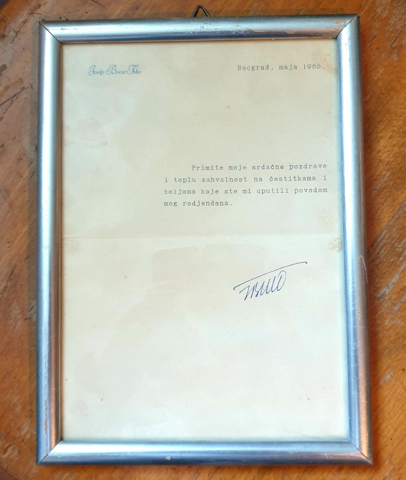 Josip Broz Tito potpis