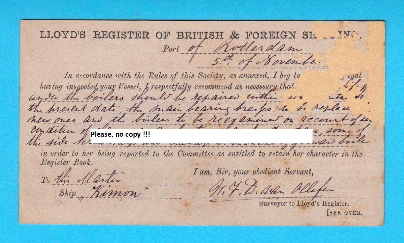 SS KIMON Prvi Pelješki parobrod (1896) Braća Bijelić Kućište Orebić RR