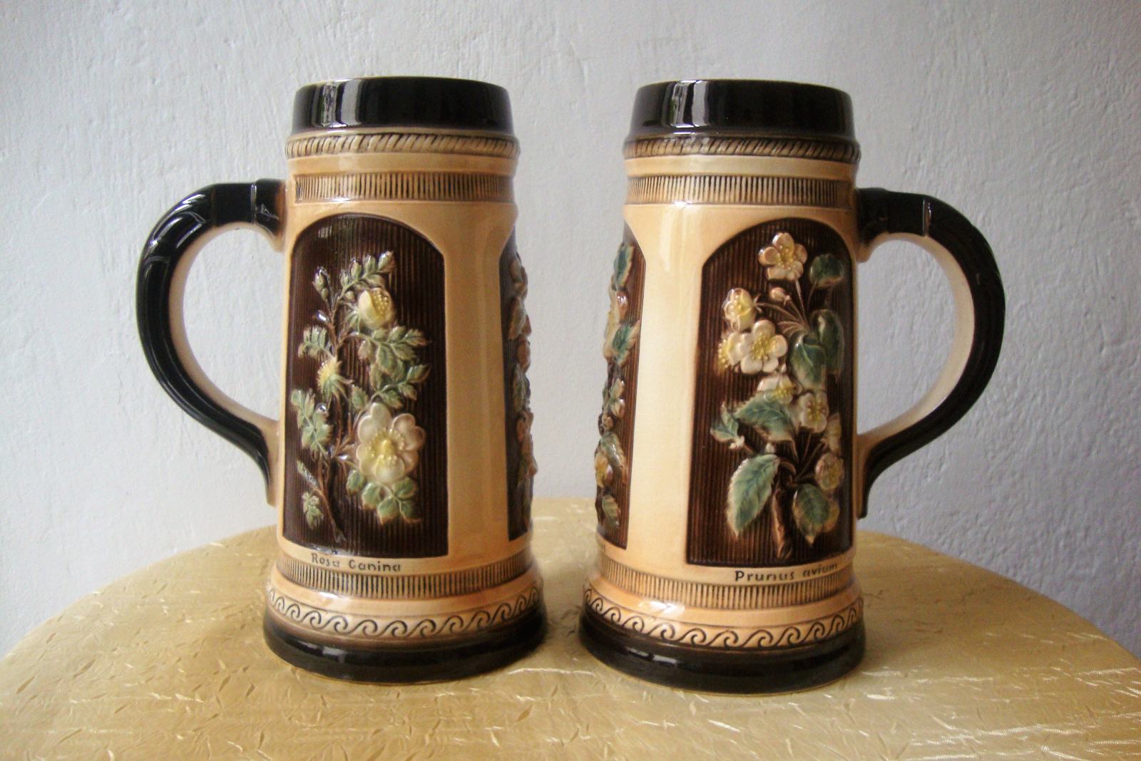 KRIGLE NJEMAČKI SITZENDORF 2 kom u paru Flowers