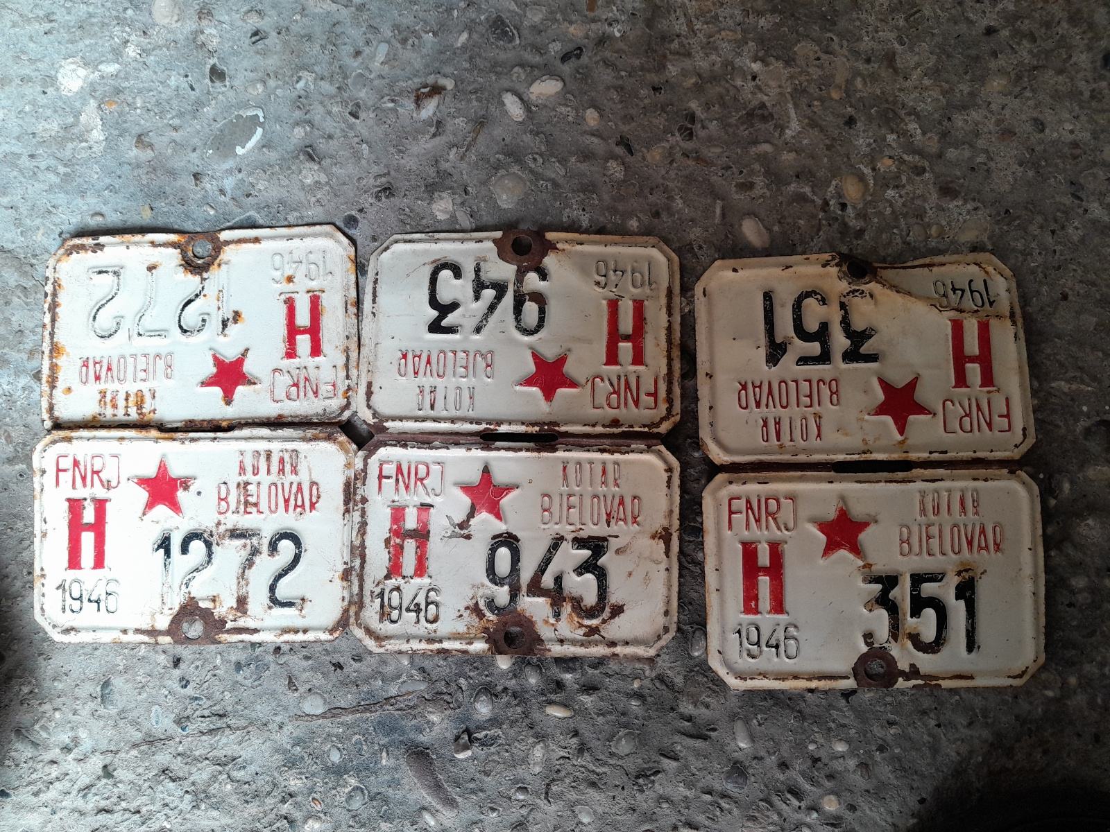 registarske tablice za biciklo