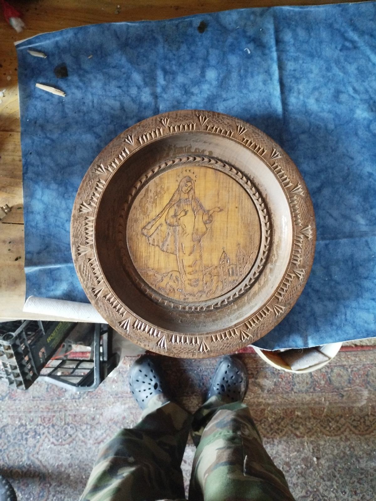 starinski drvorez Majke Božje