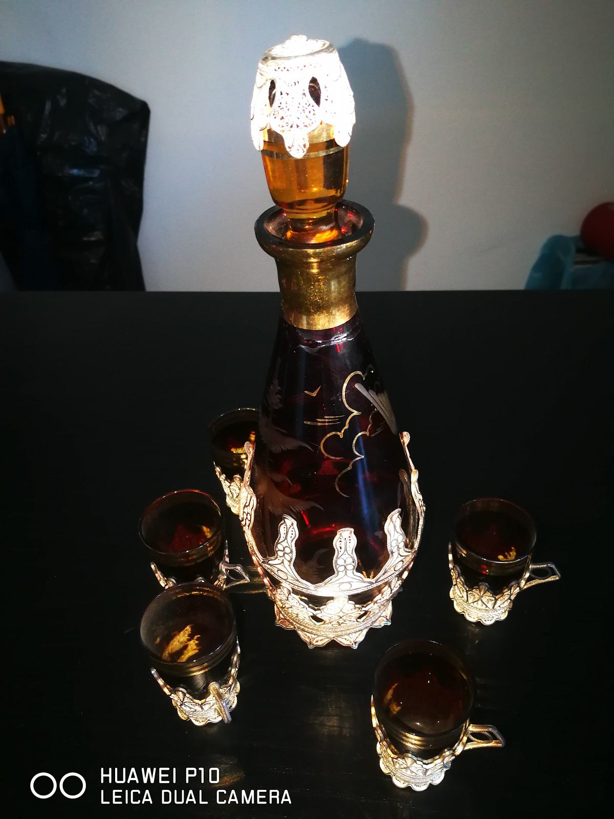 Ukrasni stakleni set s filigranom