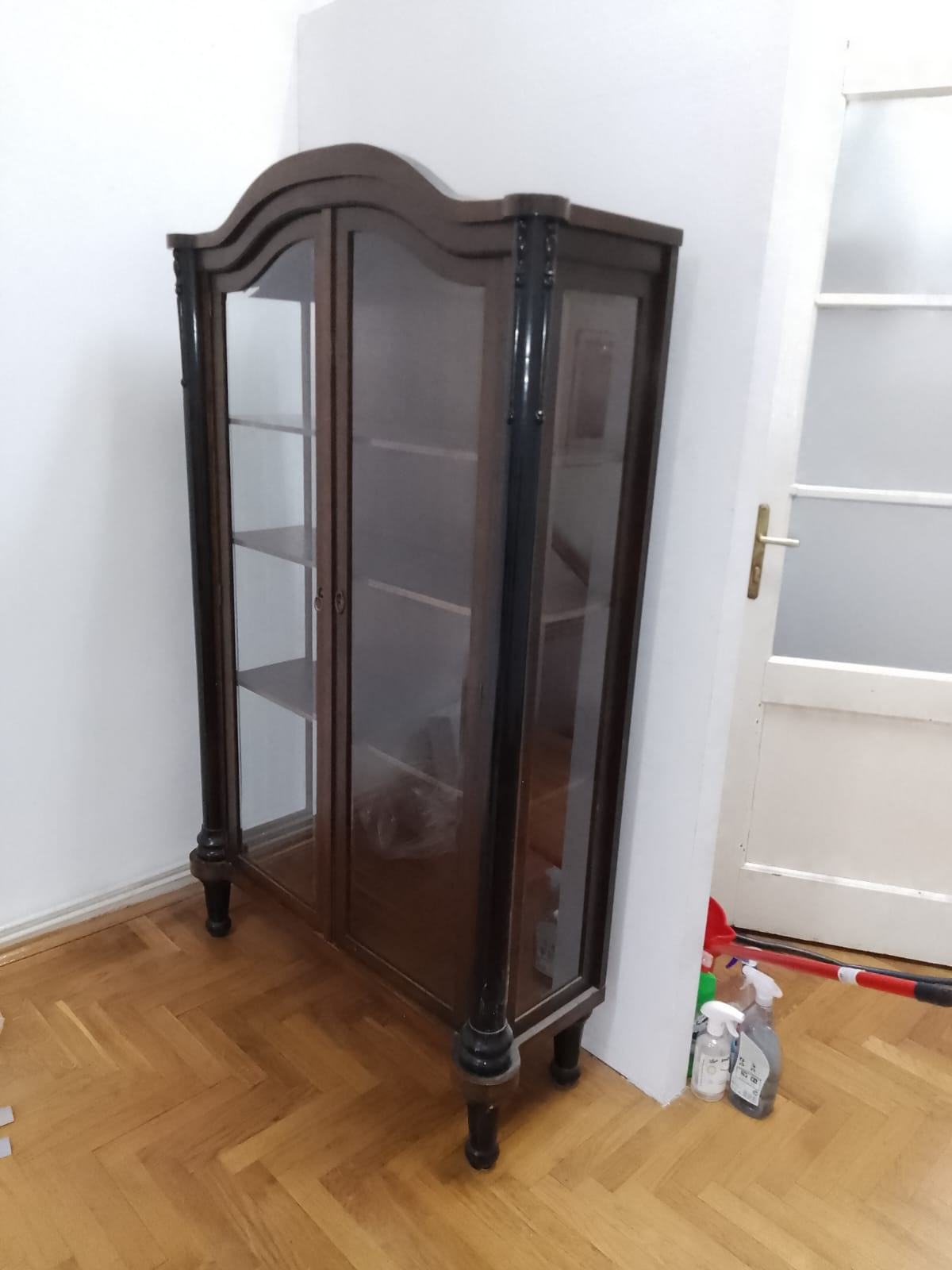 Vitrina bidermajer stara puno drvo 1918g.