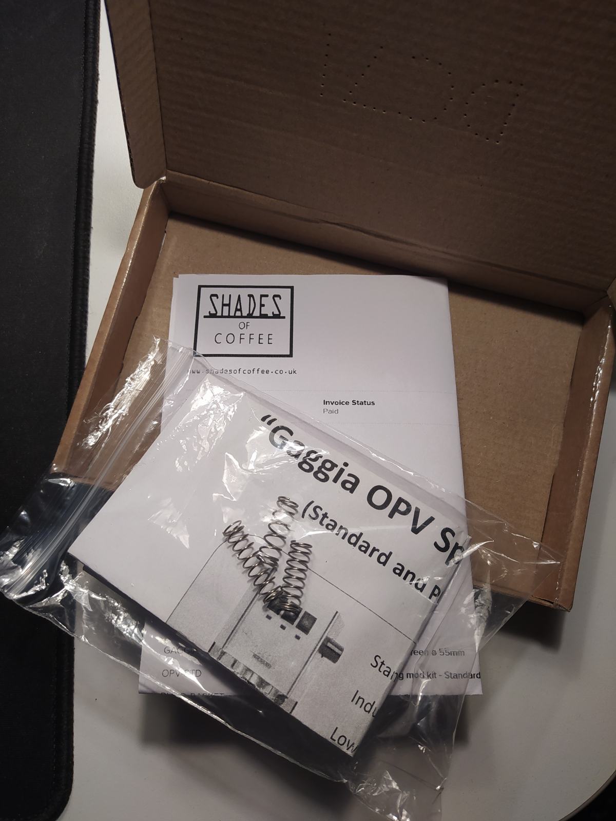 Gaggia classic OPV mod kit