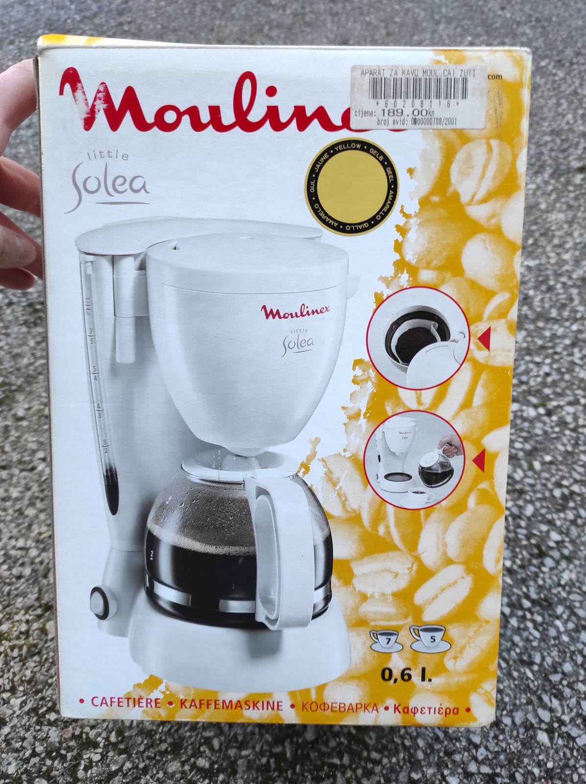 MOULINEX aparat za filter kavu, nov - 19 eura