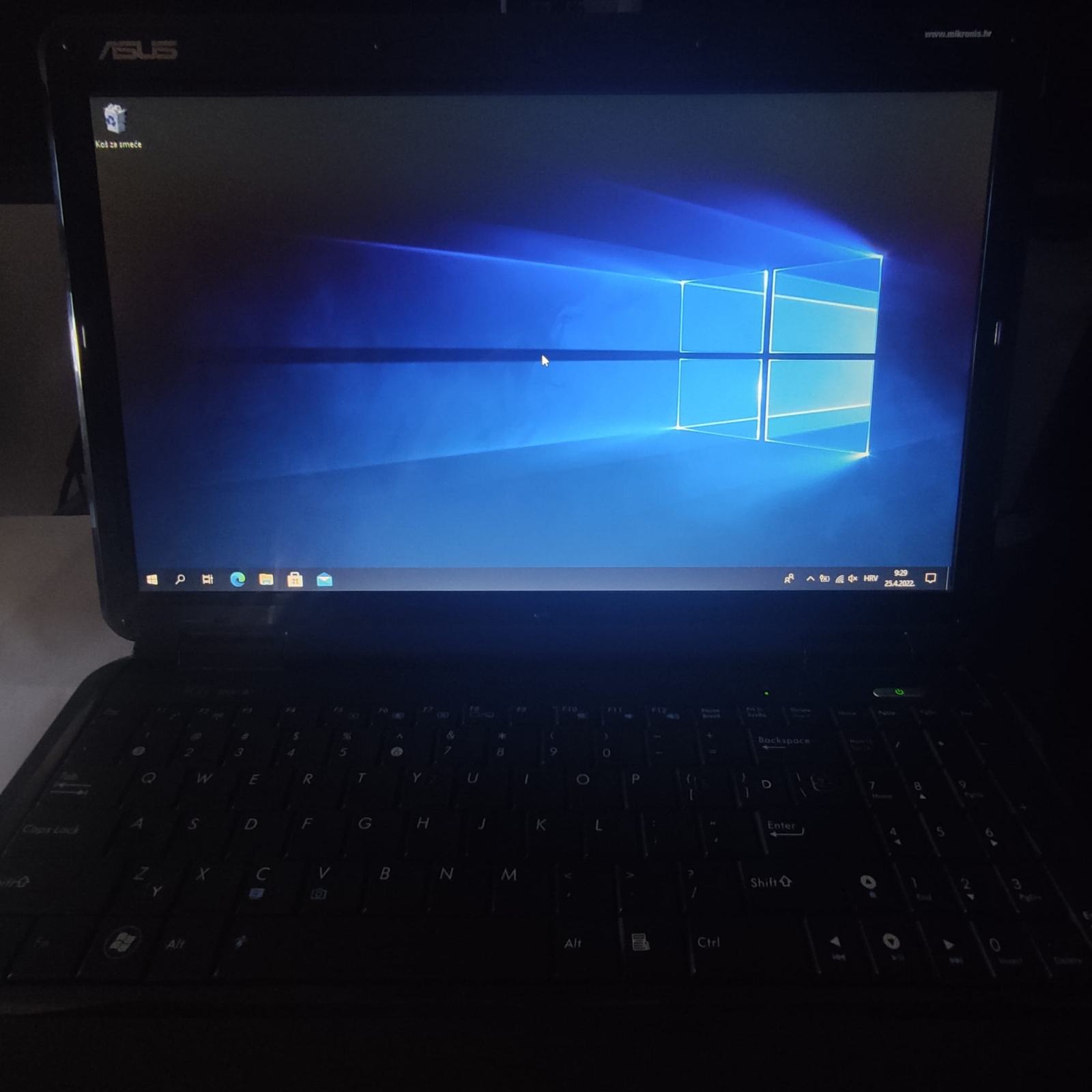 Prijenosno računalo ASUS K50IE Windows 10