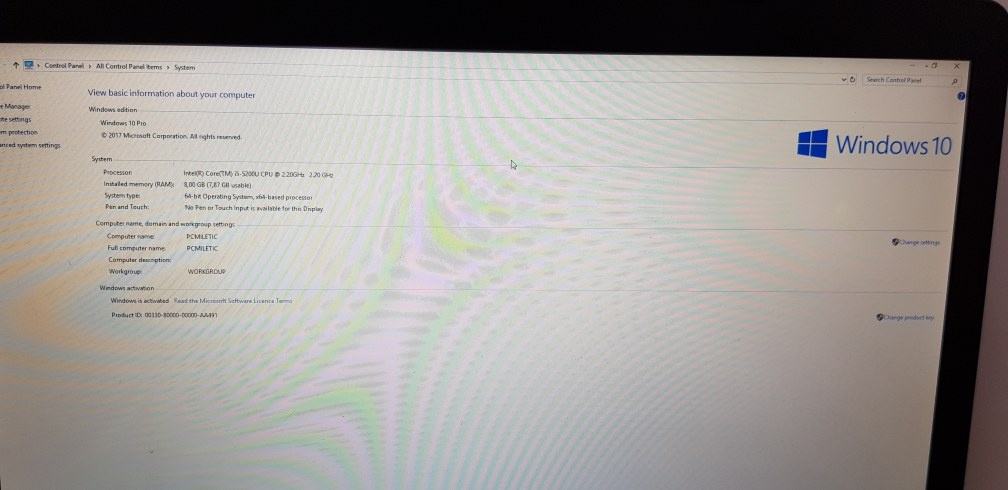 Asus laptop F751L i5-5200U