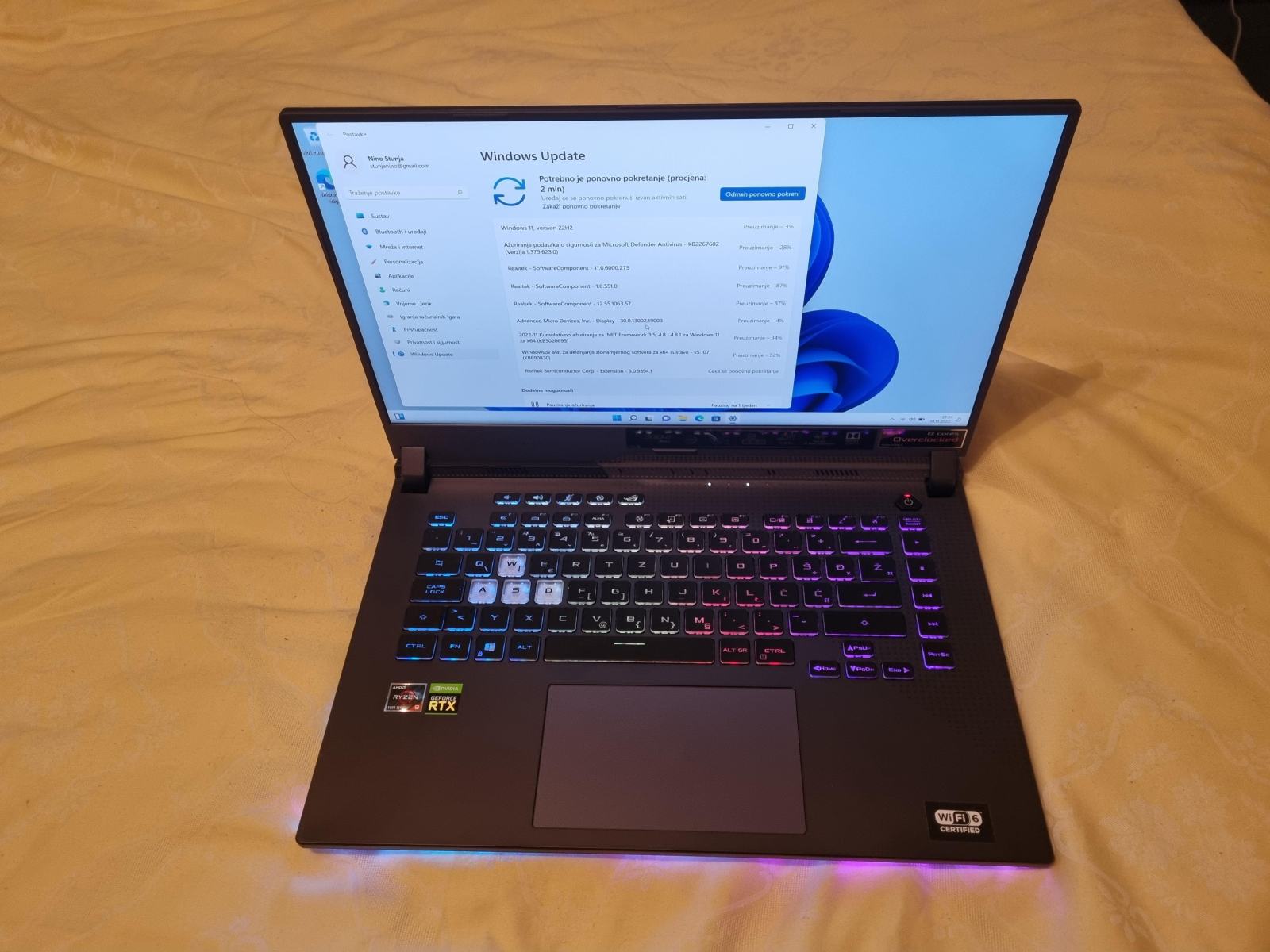 Asus Rog Strix G15-R9 5900HX, RTX 3070, 16GB DDR4, 300Hz IPS, 1TB NVMe