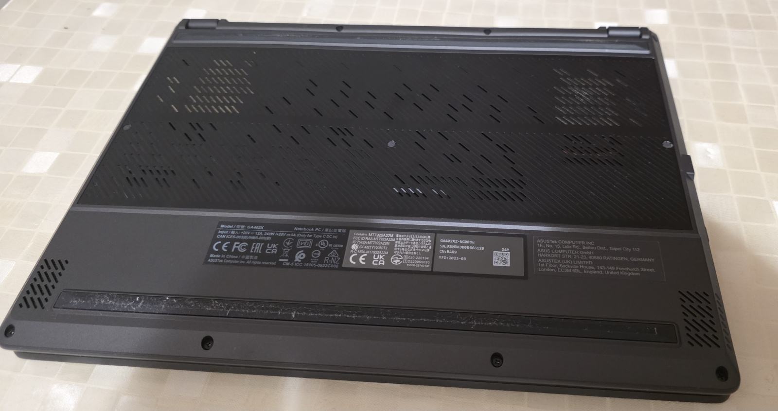 Asus ROG Zephyrus G14, GA402 (2023)