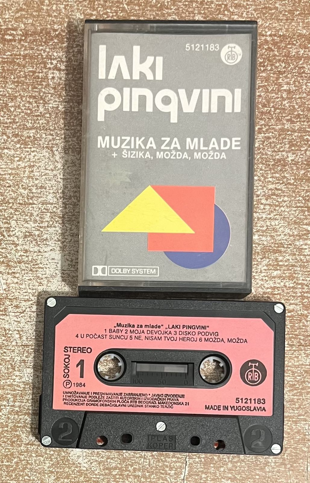 AUDIO KAZETA, LAKI PINGVINI - MUZIKA ZA MLADE