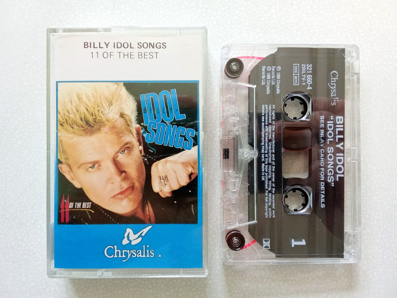 Billy Idol ‎– Idol Songs - 11 Of The Best, Chrysalis 1988., E. U.
