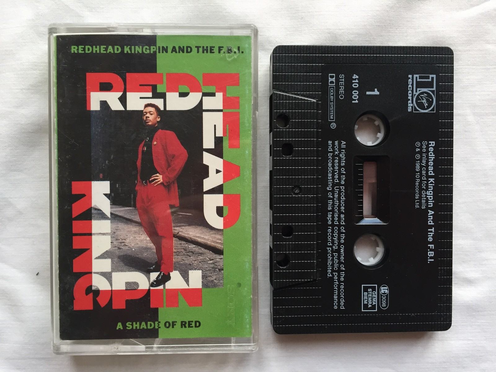 Redhead Kingpin And The FBI ‎– A Shade Of Red, 10 Records 1989., EU