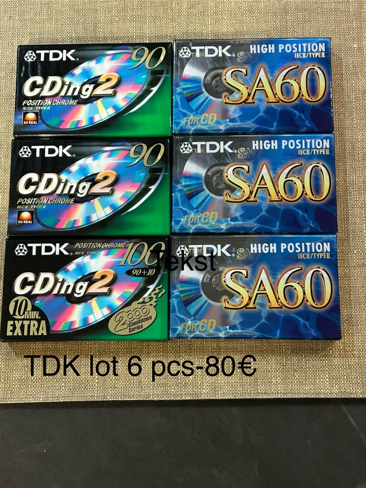 TDK lot 6 kazeta