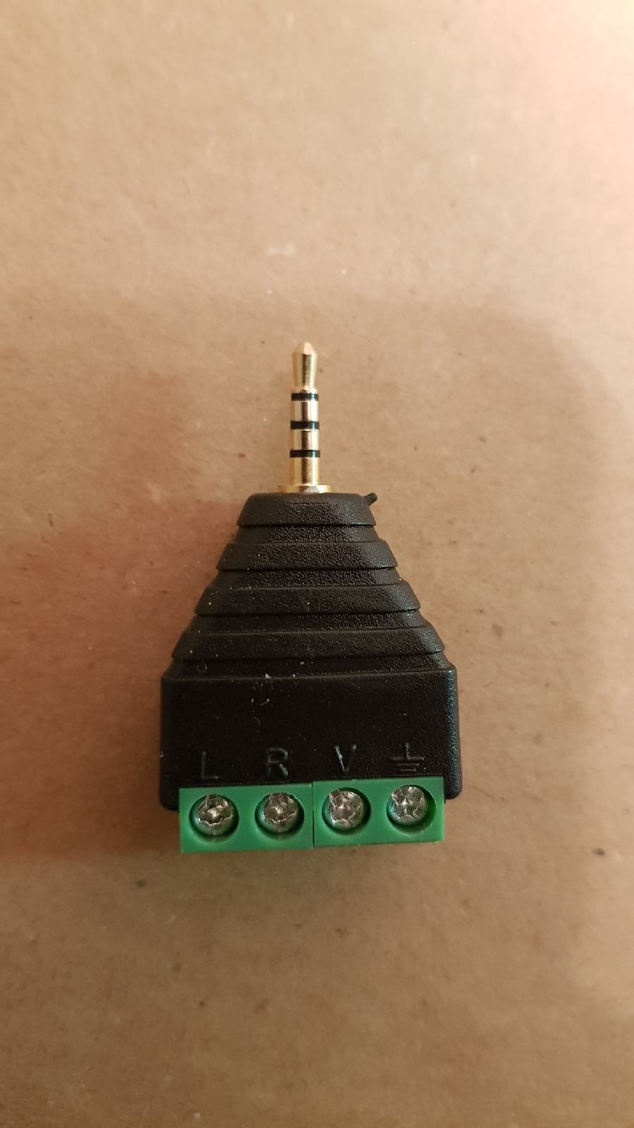 2.5mm TRRS (4 pol) konektor na vijak