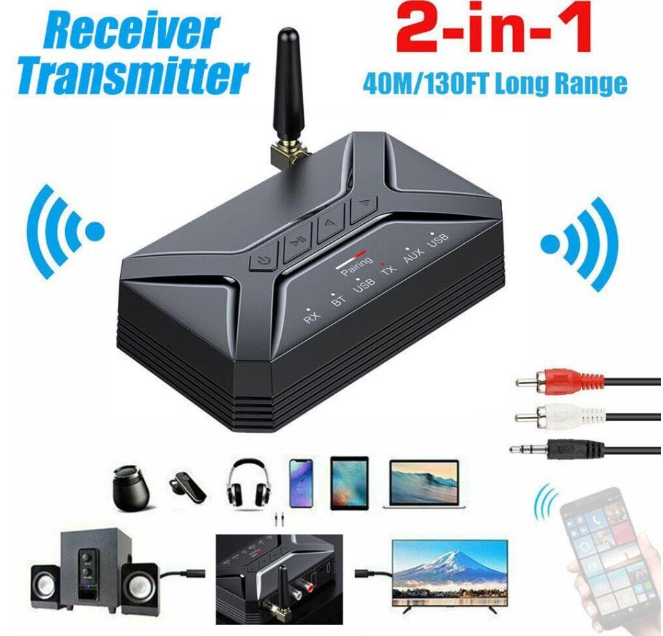 Bluetooth 40m BT 5.0 Receiver Transmiter RCA USB 3.5mm prijemnik preda