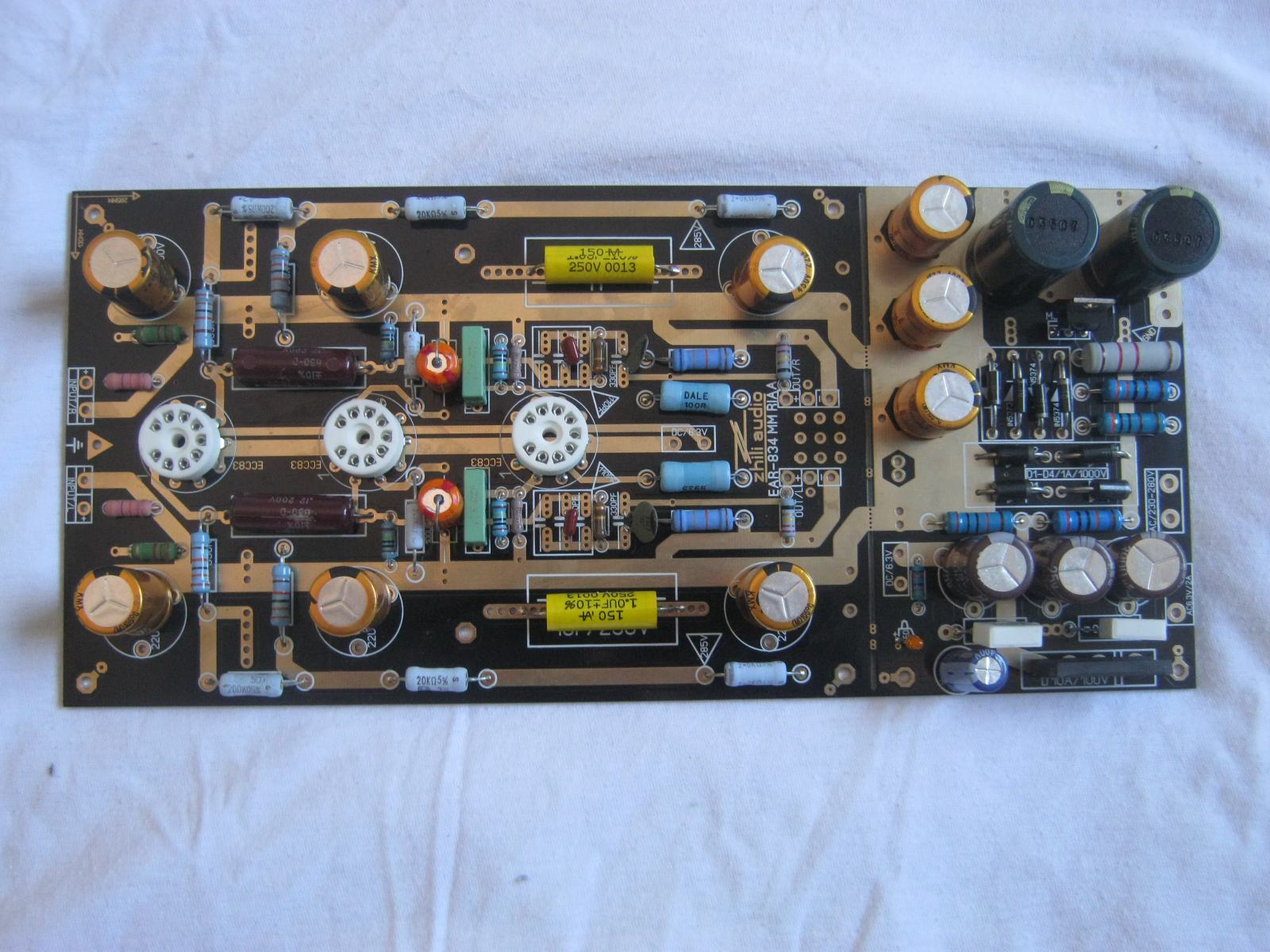 Ear834 Hifi MM RIAA Turntables Tube Phono Amplifier board (OSIJEK)