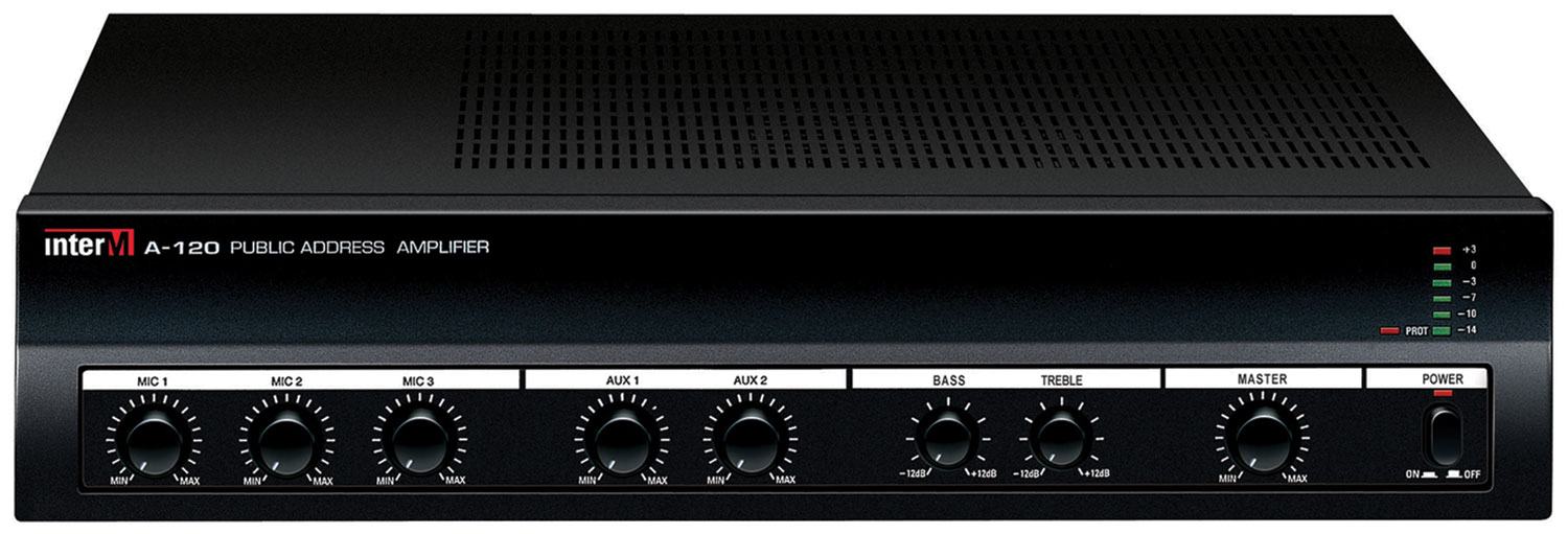 INTER-M A-120 MIXER AMPLIFIER 120W/4, 70V, 100V