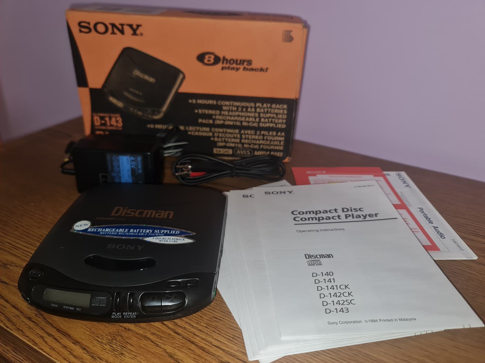 Sony Discman D-143 Raritet!