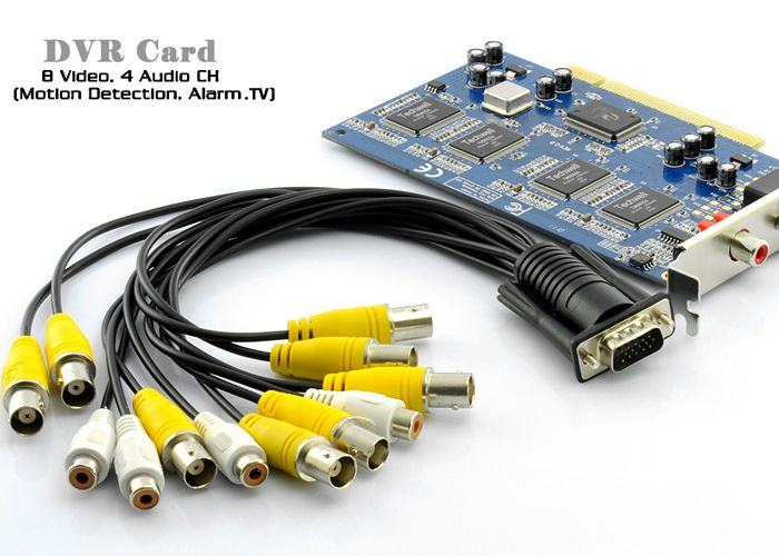 PCI DVR Kartica za video nadzor 8 video in i 4 audio in