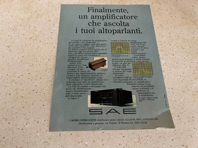 SAE 2401 Original Sheet (Italian)