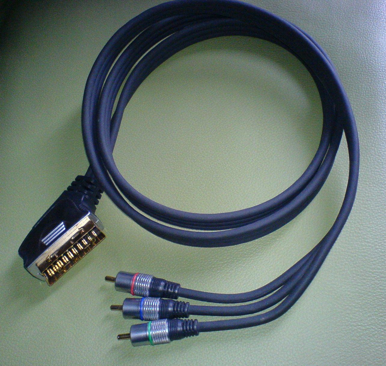 SCART to Component video kabel, 1.5m
