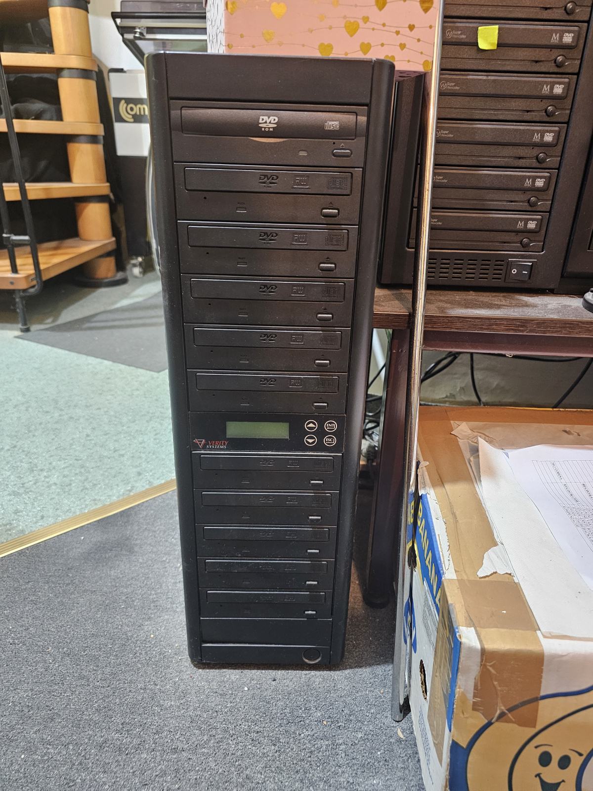 Verity System 1-10 CD DVD Tower Duplicator eSATA
