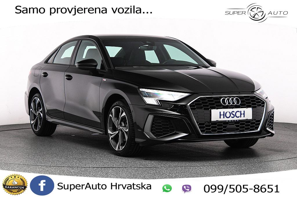 Audi A3 Limuzina 35 TDI Aut. 2xS-Line 150 KS, ACC+KAM+MATRIX +KEYLESS+ ...