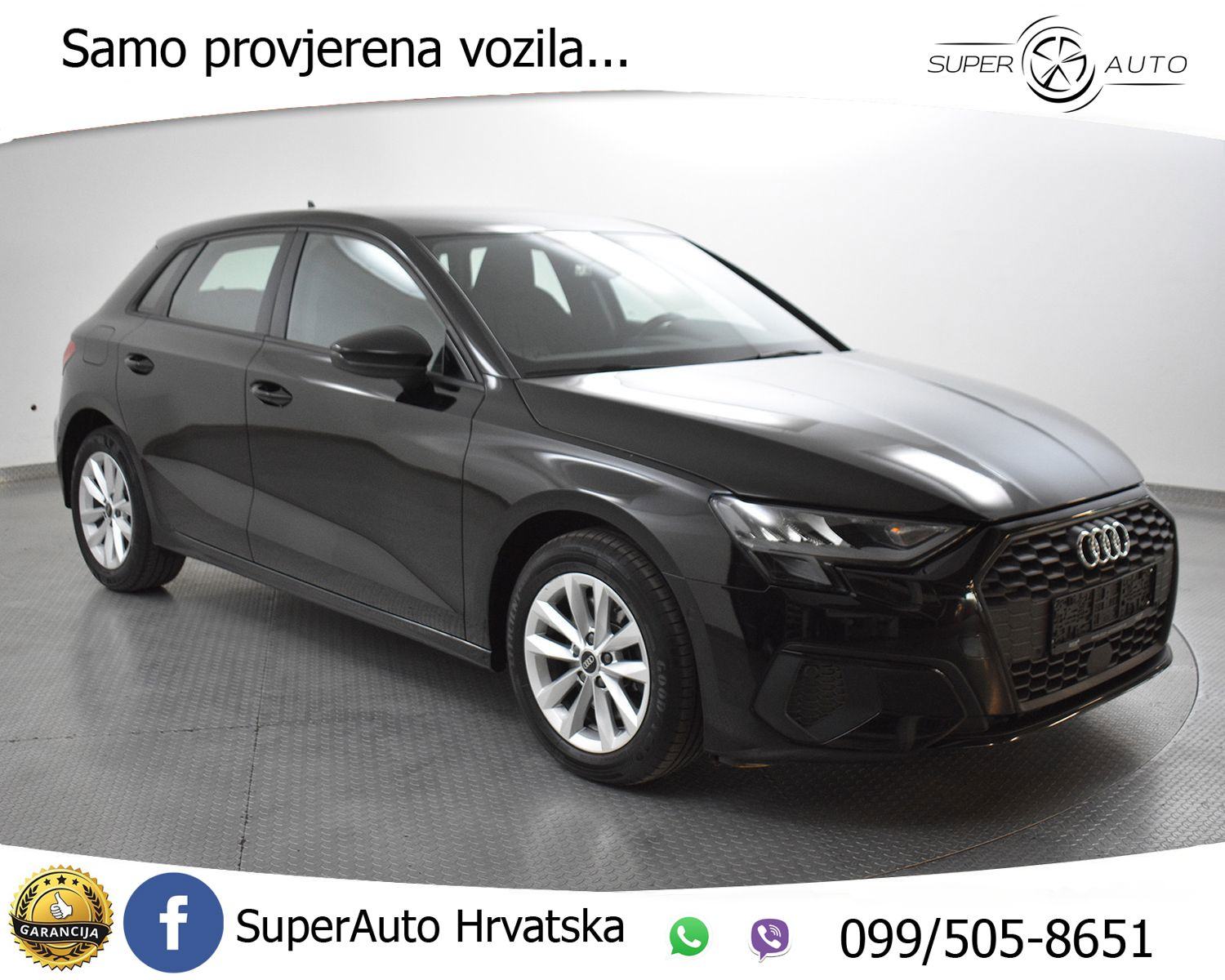 Audi A3 Sportb. 35 TDI S-Tr Sport 150 KS, VIRT+LED+TEM+NAVI, 2021 god.