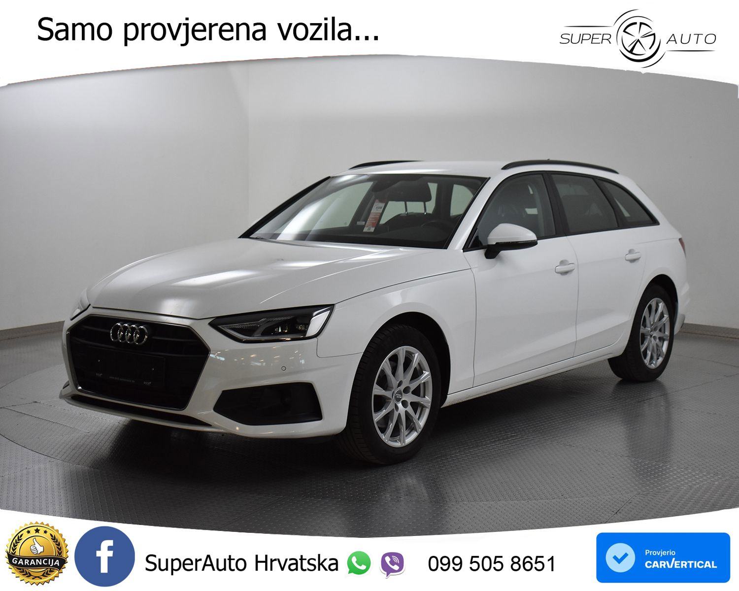 Audi A4 Avant 35 TDI Aut. Sport 163 KS, ACC+LED+GR SJED+ASIST+NAVI, 2021 god.