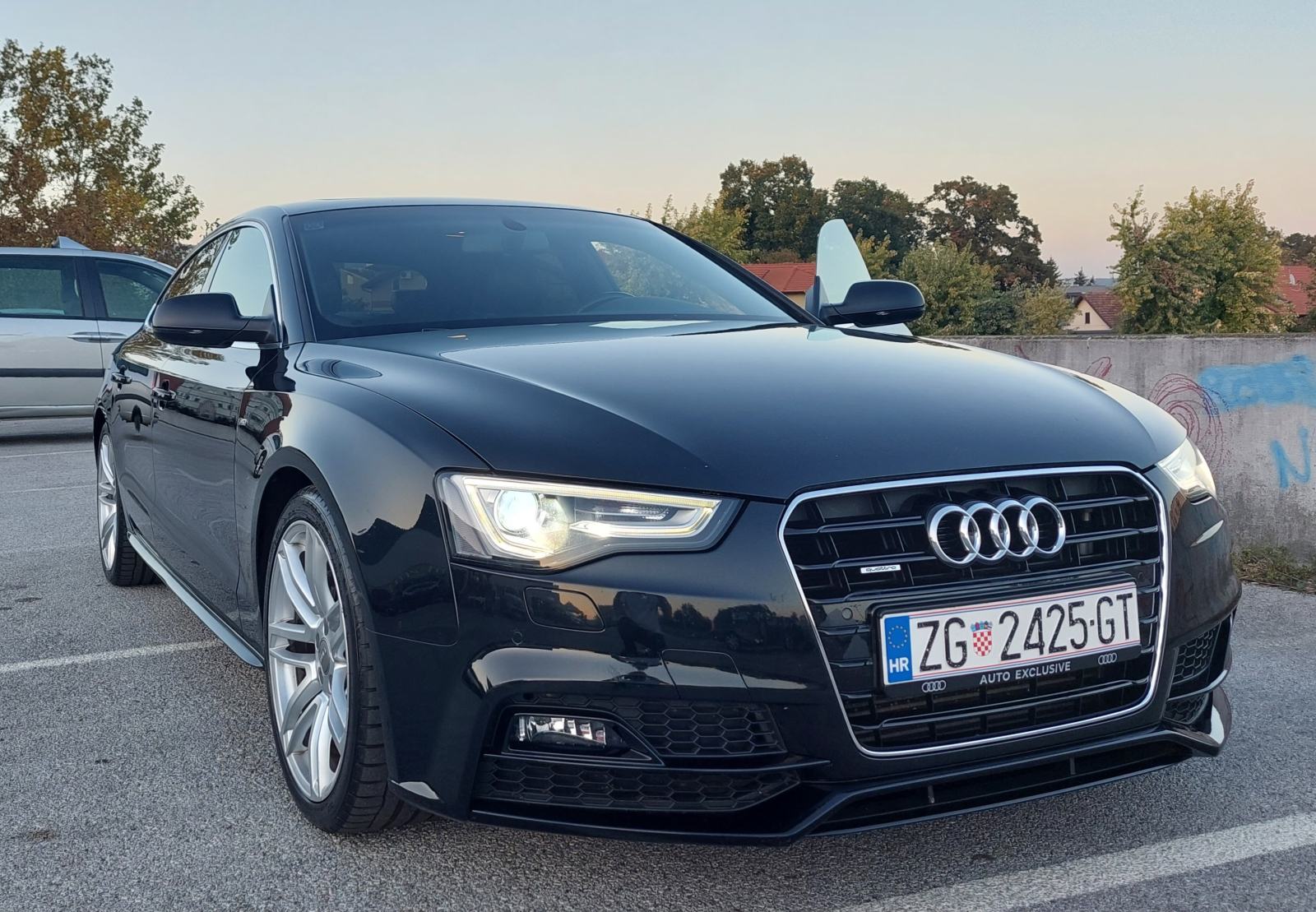 Audi A5 Sportback 2.0 TDI, QUATTRO, S-TRONIC, 2xS-LINE, ŠIBER, 2015 god.