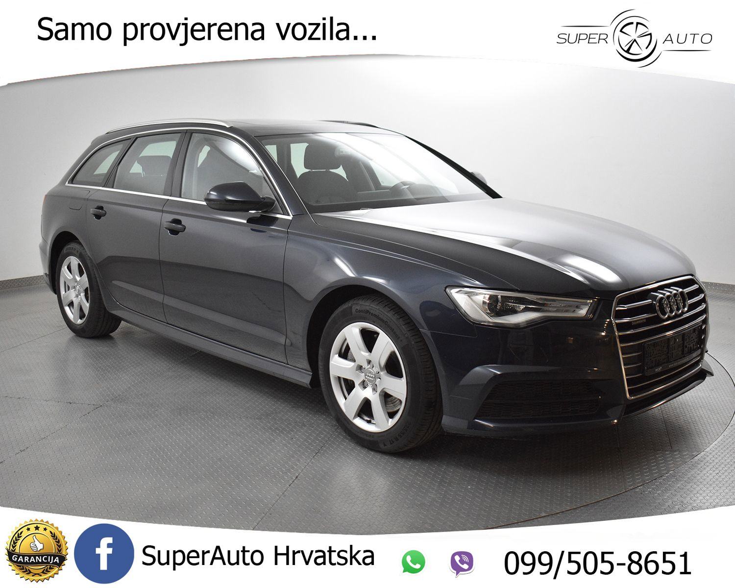 Audi A6 Av. 2.0 TFSI Quatt Aut. 252 KS, PANO+BOSE+KAM+XEN+SHZ, 2018 god.