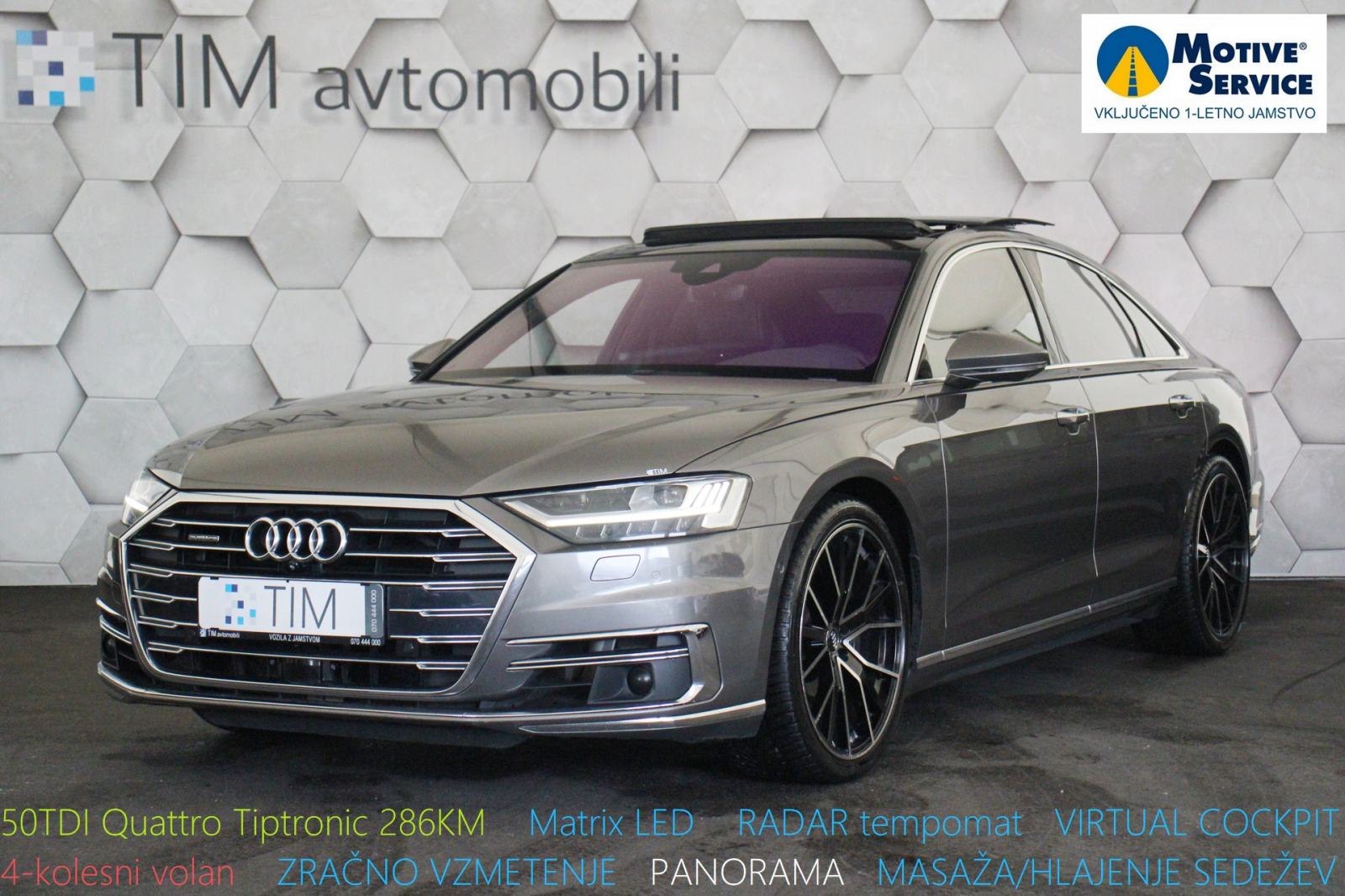 Audi A8 50TDI Quattro Tiptronic COCKPIT PANORAMA MASAŽA ALU21, 2019 god.